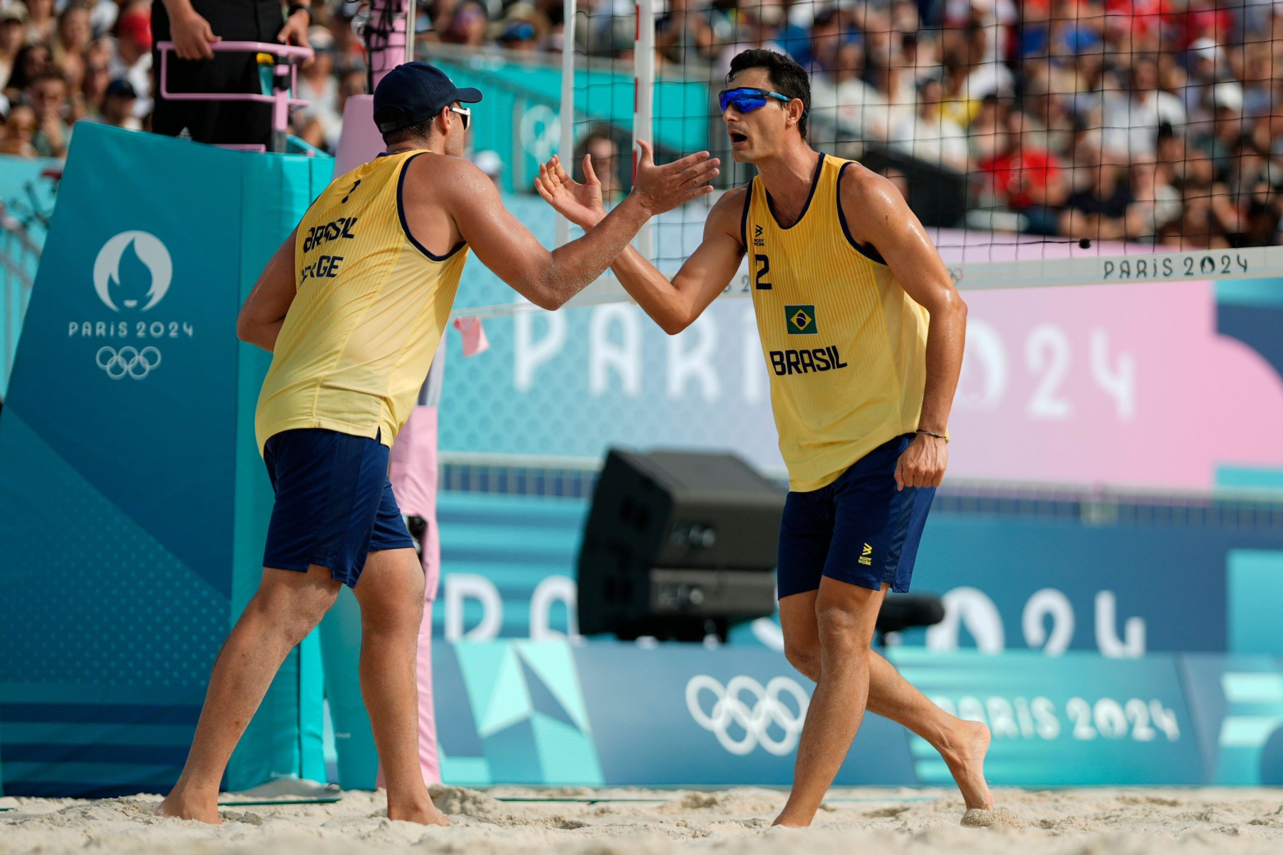 Brazil's George Souto Maior Wanderley, left, and Andre Loyola Stein ...